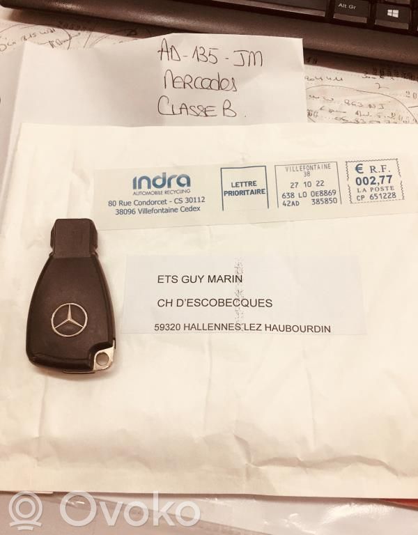 1698607485 Mercedes-Benz B W245 Boucle de ceinture de sécurité avant ...