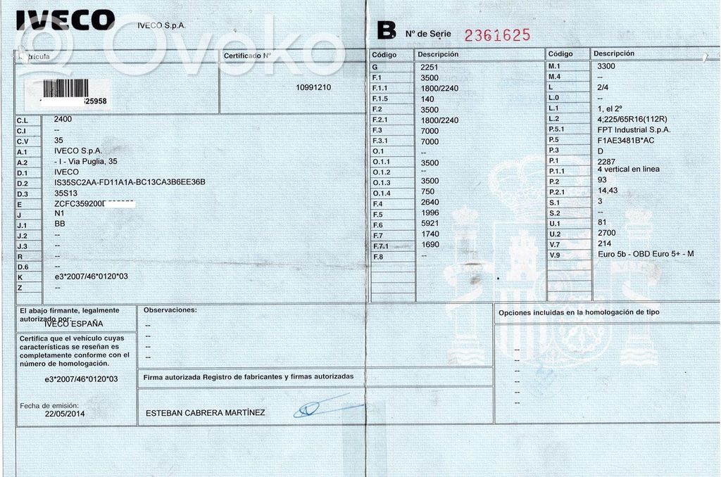 69503676 Iveco Daily 6th gen In-tank fuel pump, 56.06 € | RRR